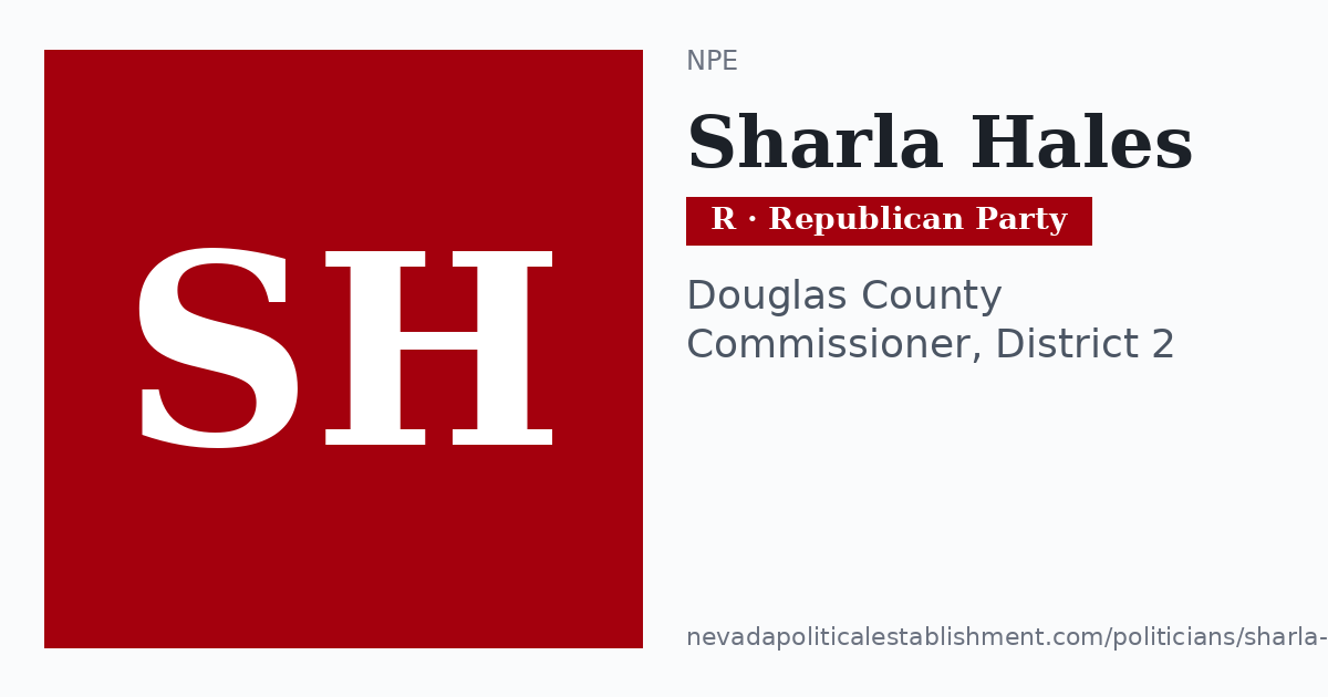 Sharla Hales — Douglas County Commissioner, District 2 | NPE